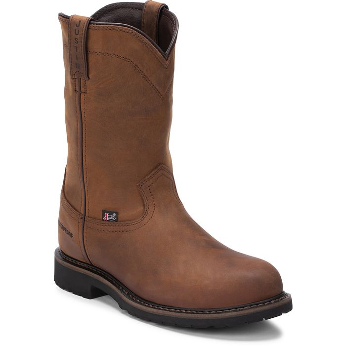 Justin Boot Co Drywall Pull On Whiskey Brown – Mason Brothers Footwear ...